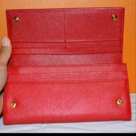 Prada | Bags | Prada Silver Logo Plaque Fold | Poshmark